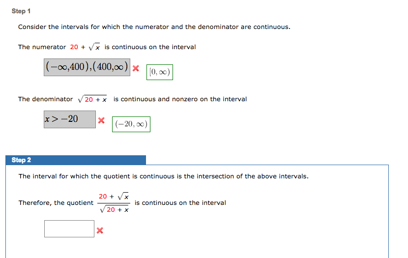 Solved Consider the intervals for which the numerator and | Chegg.com
