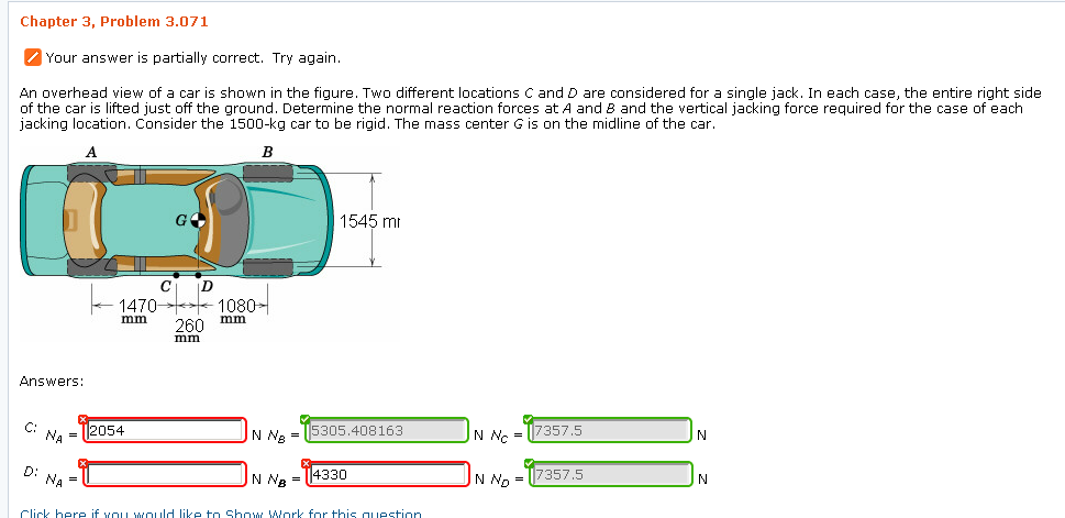 Solved An overhead view of a car is shown in the figure. Two | Chegg.com