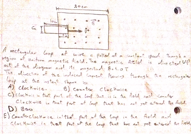 Solved A rectangular loop of wire is pulled at a constant | Chegg.com