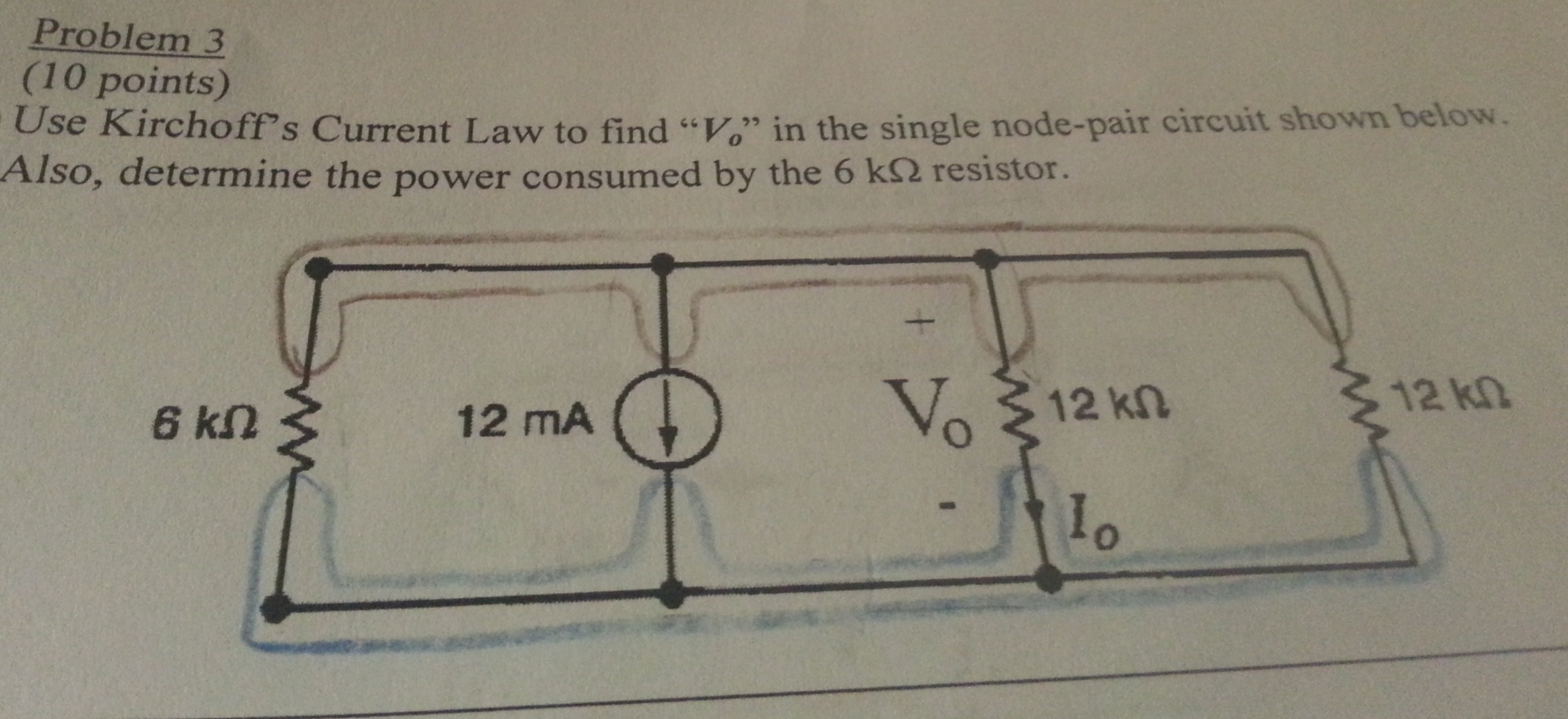 Solved I'm really confused on how to use KCL on this | Chegg.com