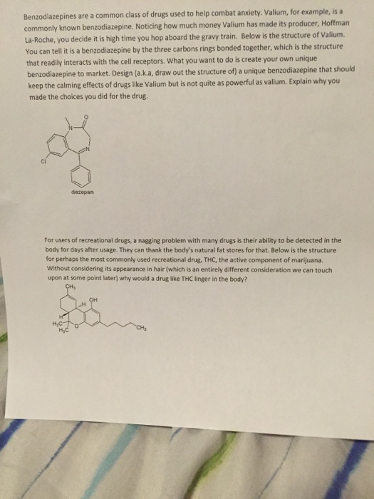 Solved Benzodiazepines are a common class of drugs used to | Chegg.com