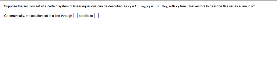 Solved Suppose the solution set of a certain system of | Chegg.com