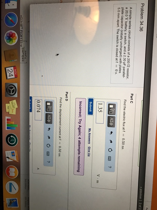Solved Problem 34.36 A simple series circuit consists of a | Chegg.com