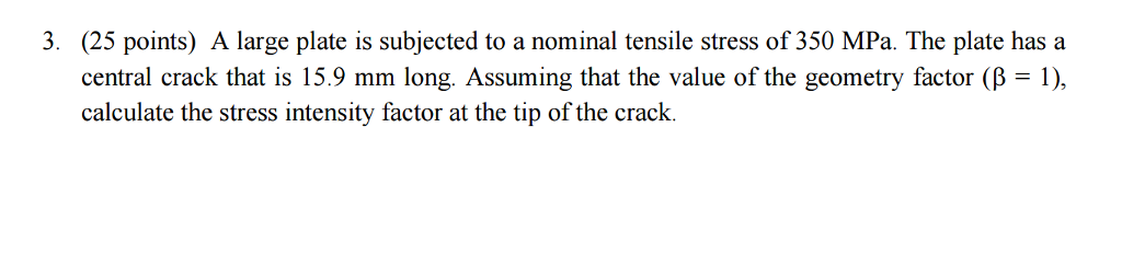Solved A large plate is subjected to a nominal tensile | Chegg.com