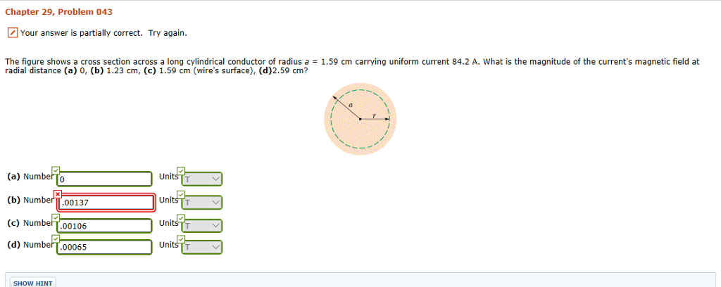 Solved Chapter 29, Problem 043 Your answer is partially | Chegg.com Solved Chapter 29, Problem 043 Your answer is partially | Chegg.com