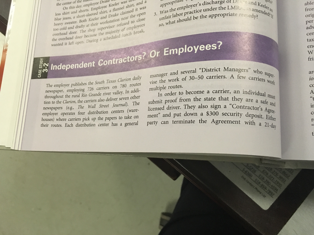 From book The Labor Relations Process 11th | Chegg.com