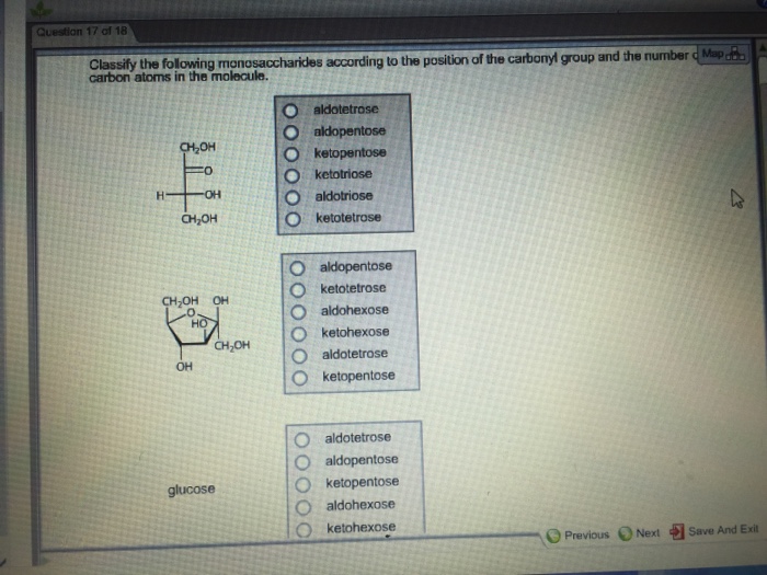 Solved Classify the following monosaccharides according to | Chegg.com Solved Classify the following monosaccharides according to | Chegg.com