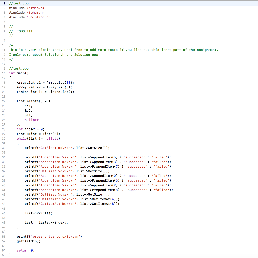 Solved Please help implementing this lab program(C++) see | Chegg.com