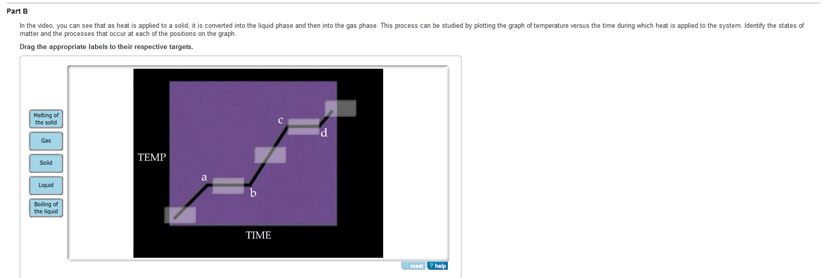 Solved In the video, you can see that as heat is applied to | Chegg.com