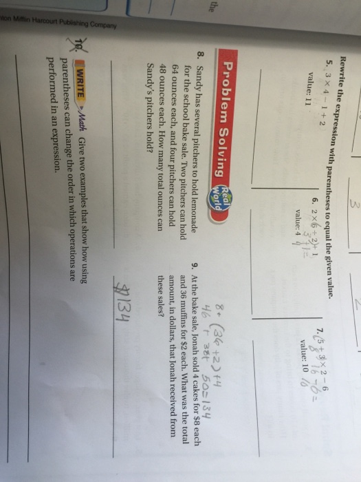 Solved Math for 5th grade please explain the answers | Chegg.com
