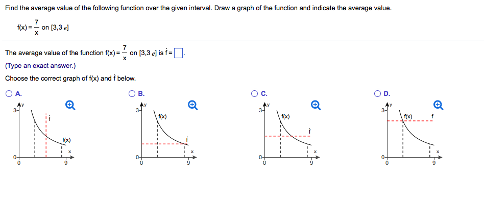 Solved Find The Average Value Of The Following Function Over