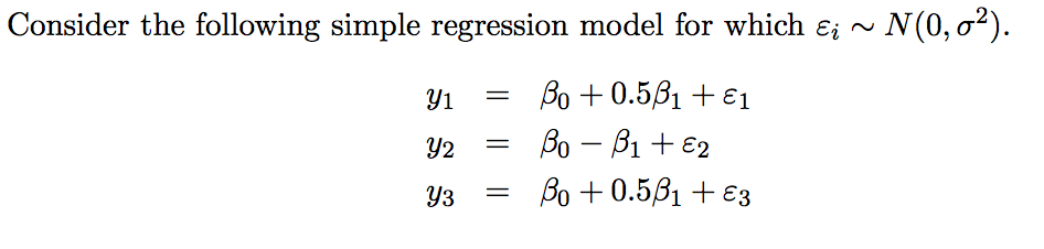 Solved Consider the following simple regression model for | Chegg.com