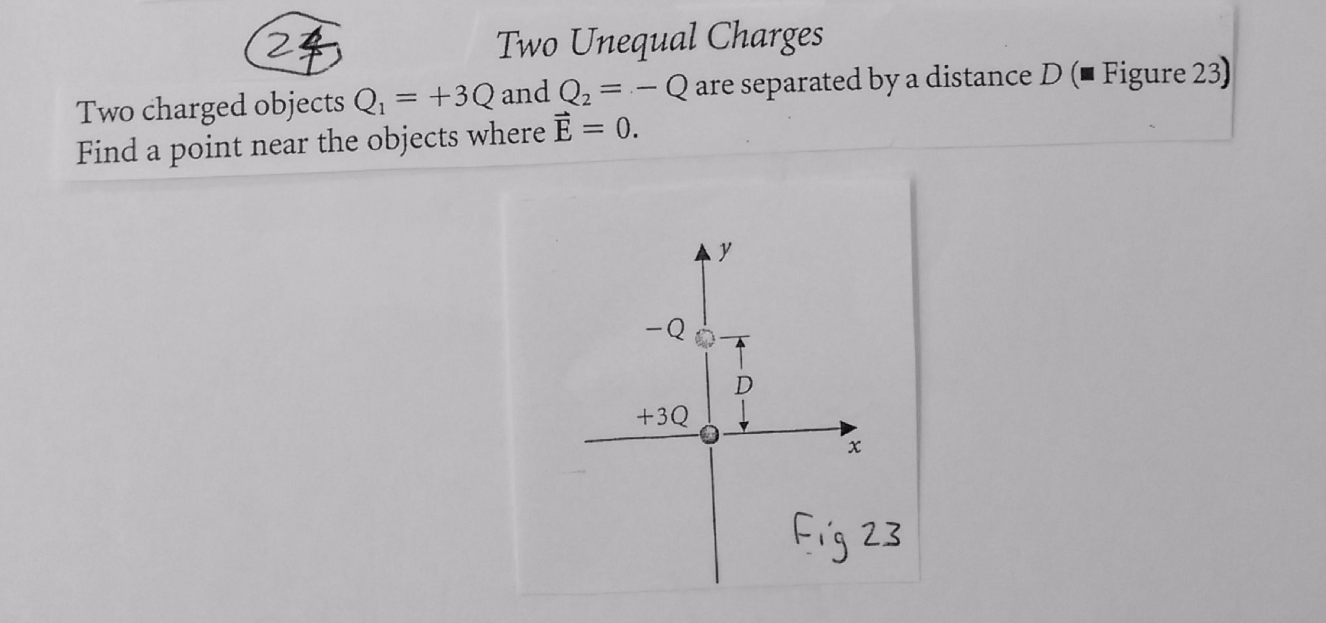 Solved Two Unequal Charges Two charged objects Q_1 = +3Q | Chegg.com Solved Two Unequal Charges Two charged objects Q_1 = +3Q | Chegg.com