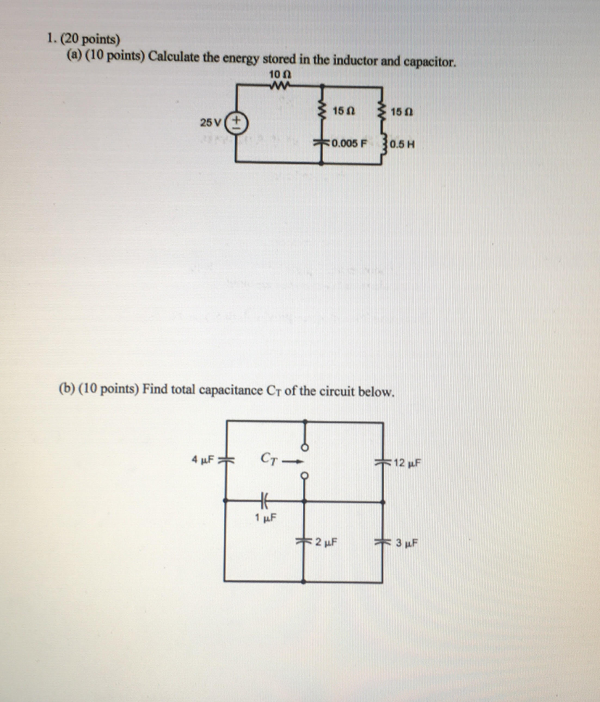 Solved 1. (20 points) (a) (10 points) Calculate the energy | Chegg.com Solved 1. (20 points) (a) (10 points) Calculate the energy | Chegg.com