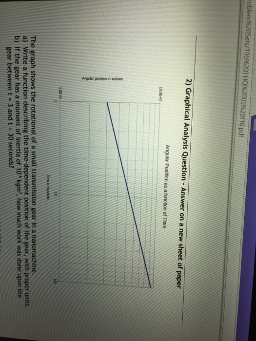 Solved Graphical Analysis Question - Answer on a new sheet | Chegg.com
