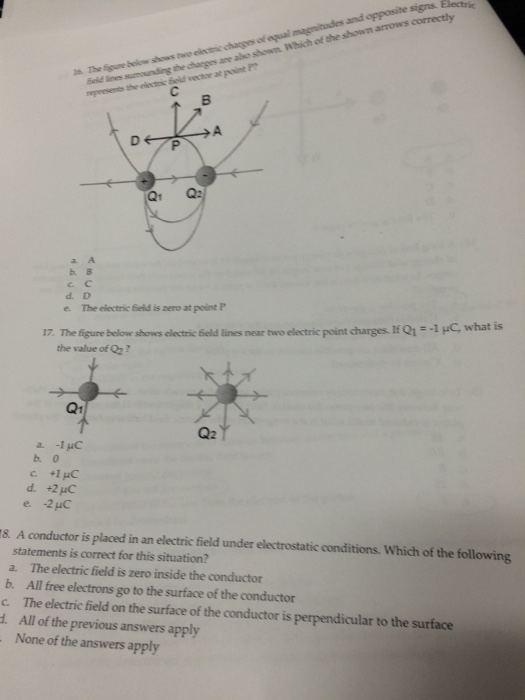 Solved 47. Two charges QA = +2 Mu C and QB = -6 Mu C are | Chegg.com