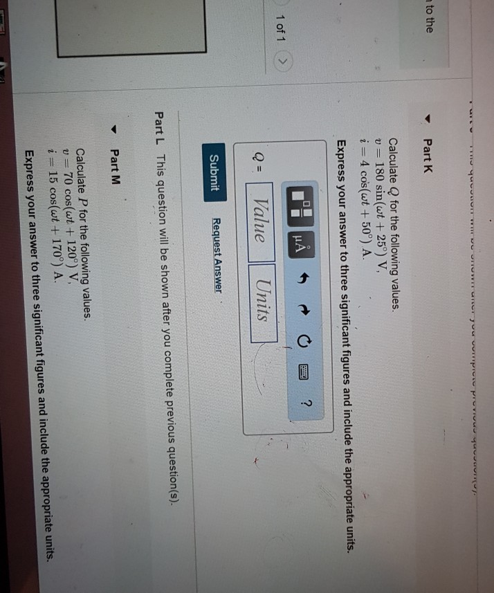 Solved The following sets of values for v and i pertain to | Chegg.com