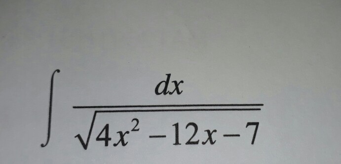 Solved dx 14x2-12x-7 | Chegg.com