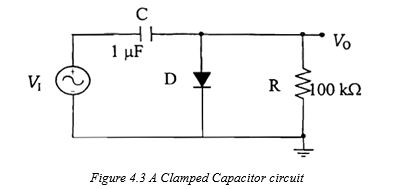 Solved In the Clamped Capacitor circuit in Figure 4.3, VI is | Chegg.com