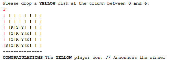Solved Making connect-four program with java code with 3 | Chegg.com