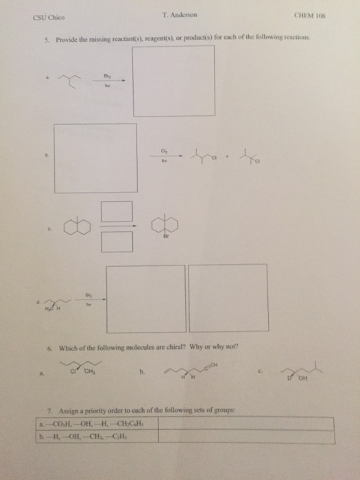 Solved Provide the missing reactant (s), reagents(s), of | Chegg.com