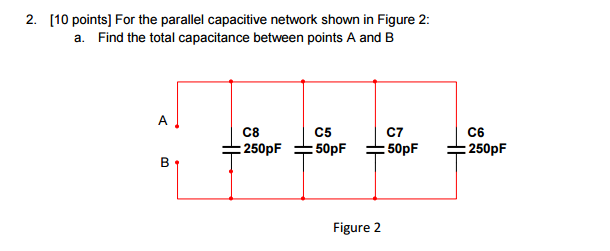 Solved For the parallel capacitive network shown in Figure | Chegg.com