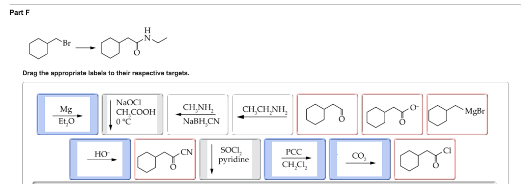 Solved Part C NHCH3 Drag the appropriate labels to their | Chegg.com