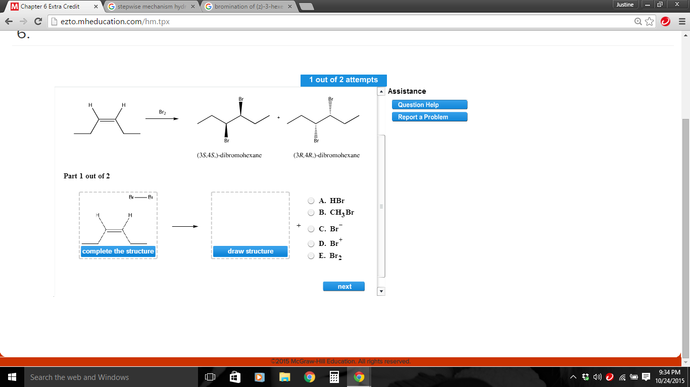Solved bromination of (z)-3-hexene yields racemic | Chegg.com