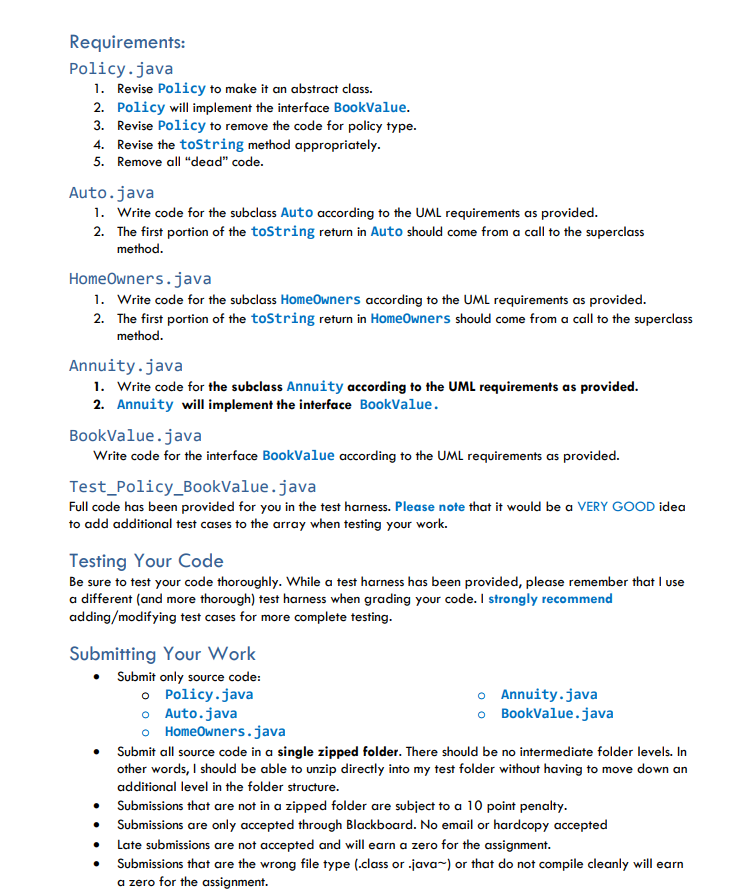 Solved Programming Assignment 02 Superclasses, subclasses, | Chegg.com
