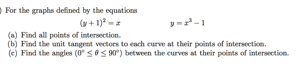 Solved For the graphs defined by the equations 3 a) Find all | Chegg.com