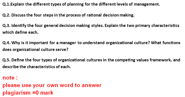 Solved Q.1.Explain the different types of planning for the | Chegg.com Solved Q.1.Explain the different types of planning for the | Chegg.com