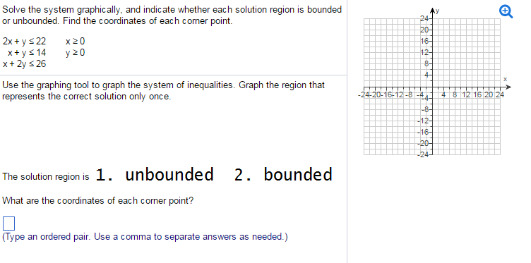 Solved Solve the system graphically, and indicate whether | Chegg.com