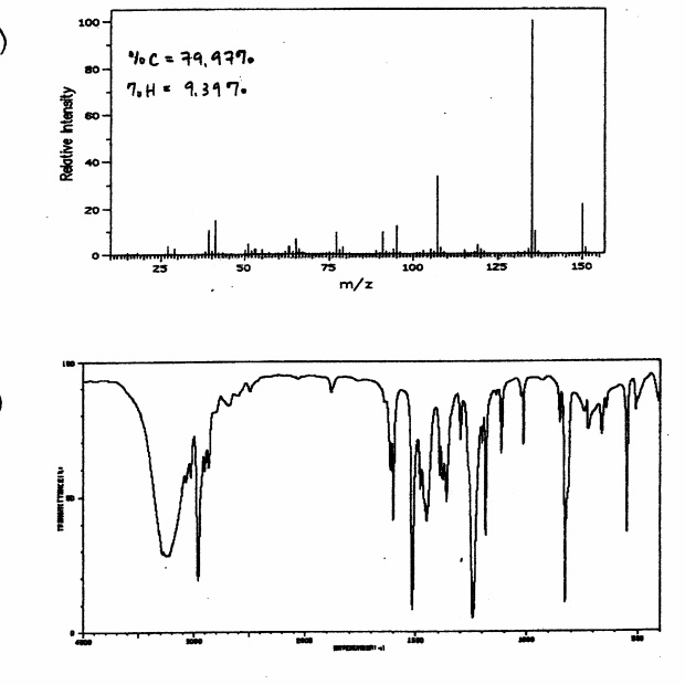 Solved Solve the structure given the following information: | Chegg.com