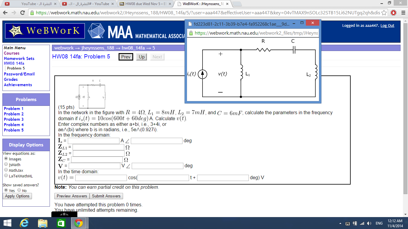 Solved WeBWorK Hey x C e https://webwork.math.nau.edu | Chegg.com
