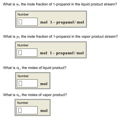 Solved A 50/50 mixture of 1-propanol and 2-propanol is | Chegg.com