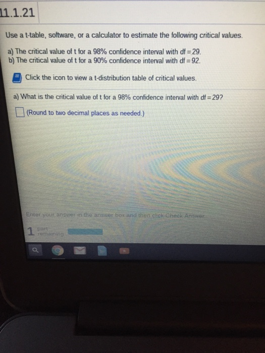 Solved Use a t-table, software, or a calculator to estimate | Chegg.com