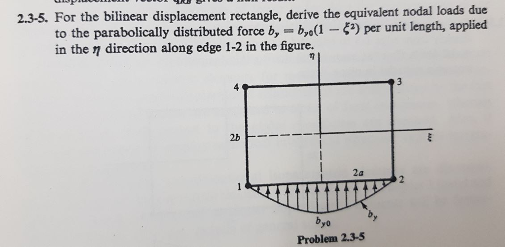 2.3-5. For the bilinear displacement rectangle, | Chegg.com