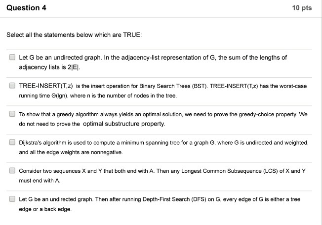 Solved Question 1 5 pts Consider the Binary Search Tree | Chegg.com