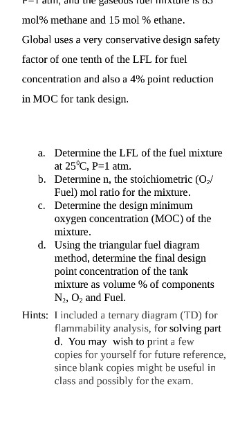 Prob. 1 (20 pts) Determine the flashpoint of a liquid | Chegg.com
