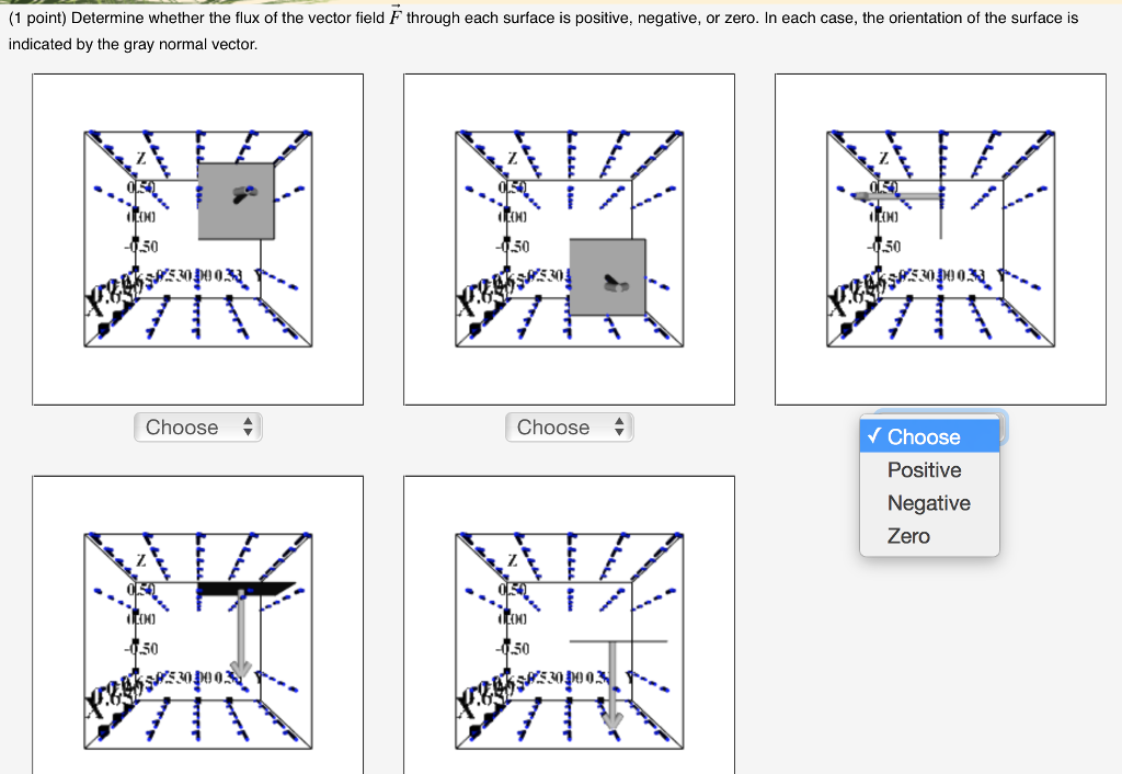 Solved (1 point) Determine whether the flux of the vector | Chegg.com