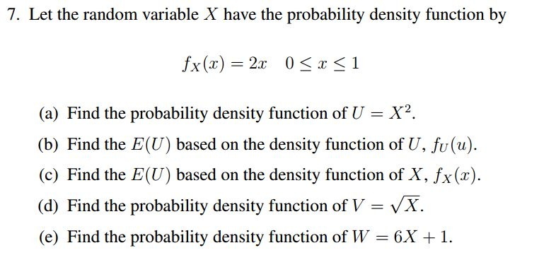 Solved Let the random variable X have the probability | Chegg.com