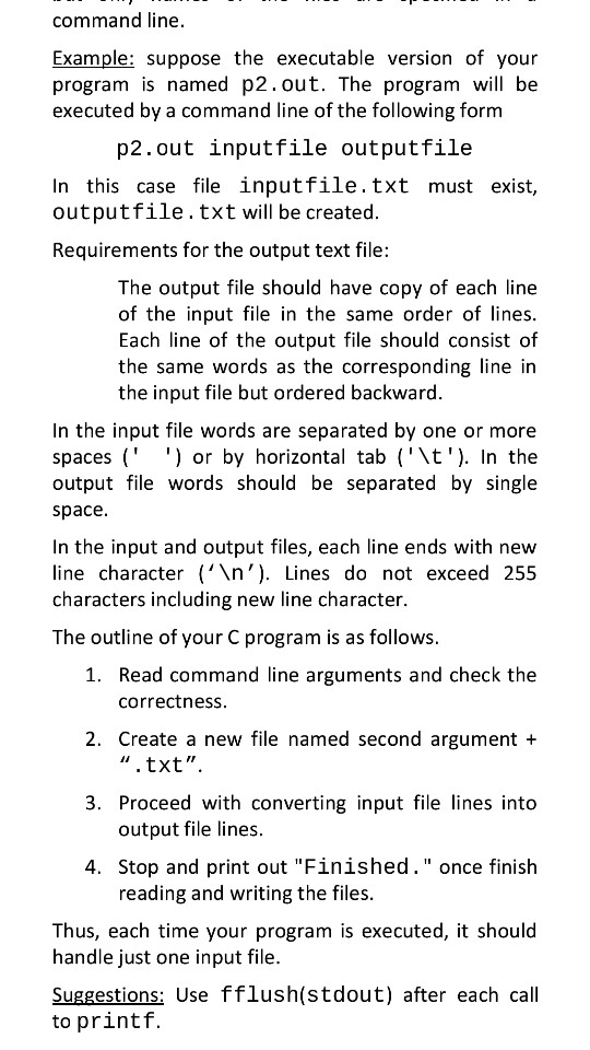 Solved You are required to write a C program » whose input | Chegg.com