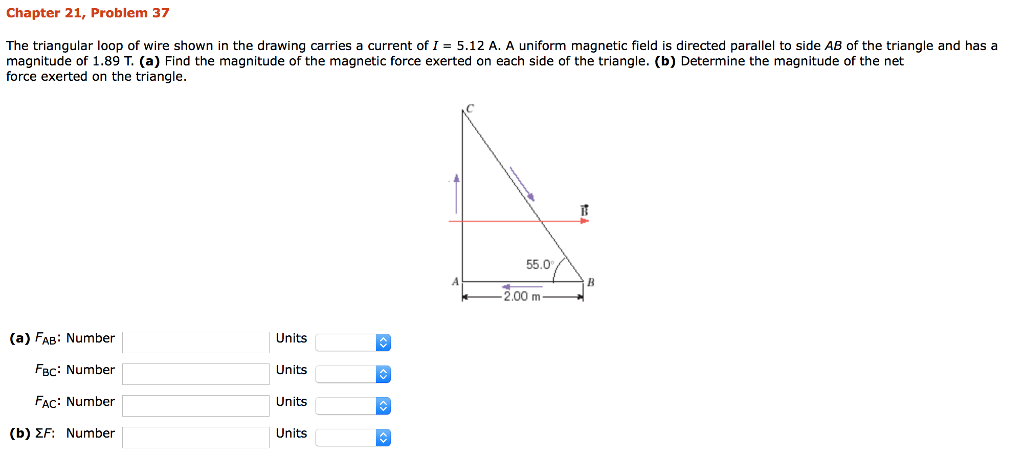 Solved The triangular loop of wire shown in the drawing | Chegg.com
