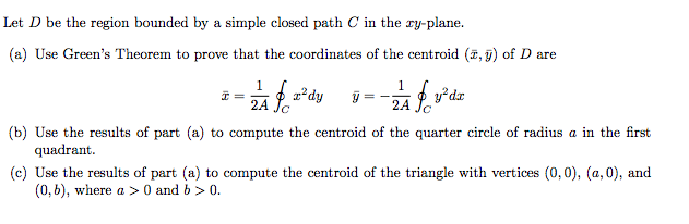 Solved Let D be the region bounded by a simple closed path C | Chegg.com