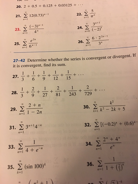 Solved Determine Whether The Series Is Convergent Or Chegg