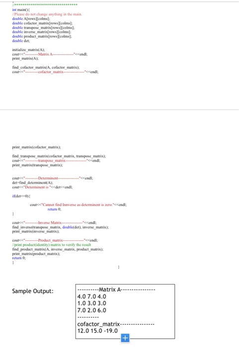 Problem Description: A. Following is given a C++ | Chegg.com