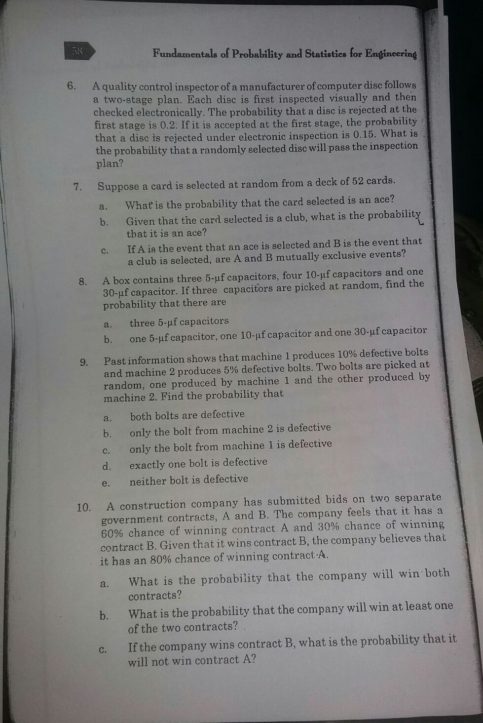 Solved Fundamentals of Probability and Statistics for | Chegg.com