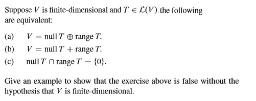 Solved Abstract Linear Algebra Question. See attached image. | Chegg.com