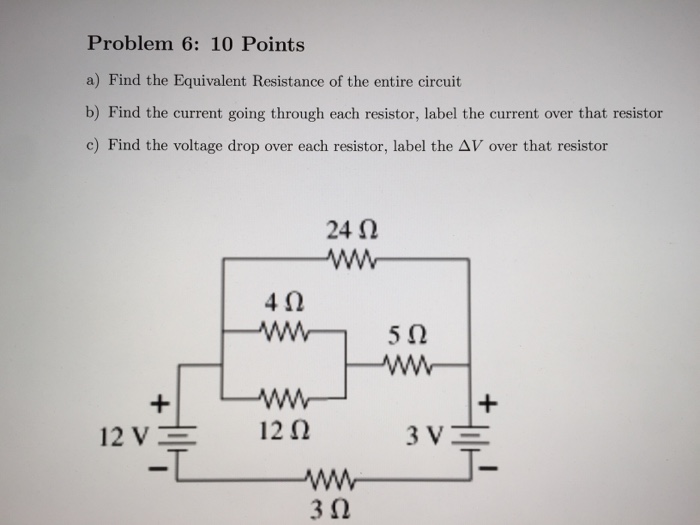 Solved Find the Equivalent Resistance of the entire circuit. | Chegg.com