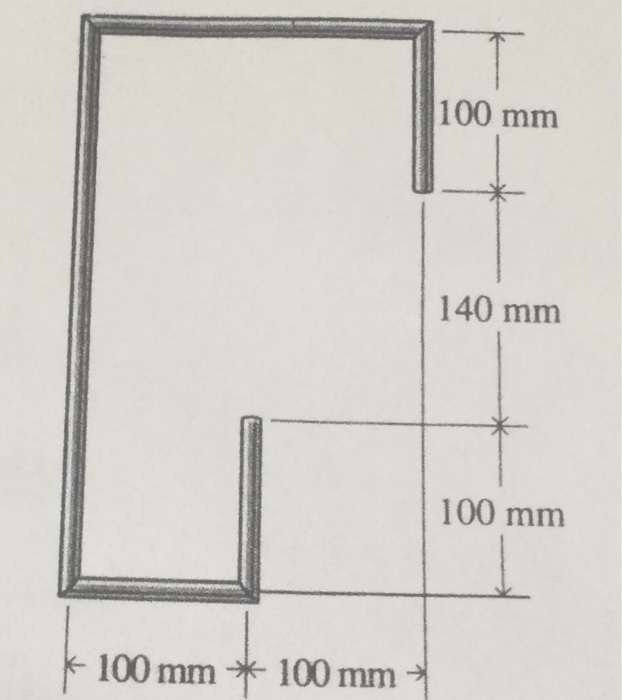 Solved 100 mm 140 mm 100 mm 100m+100m | Chegg.com